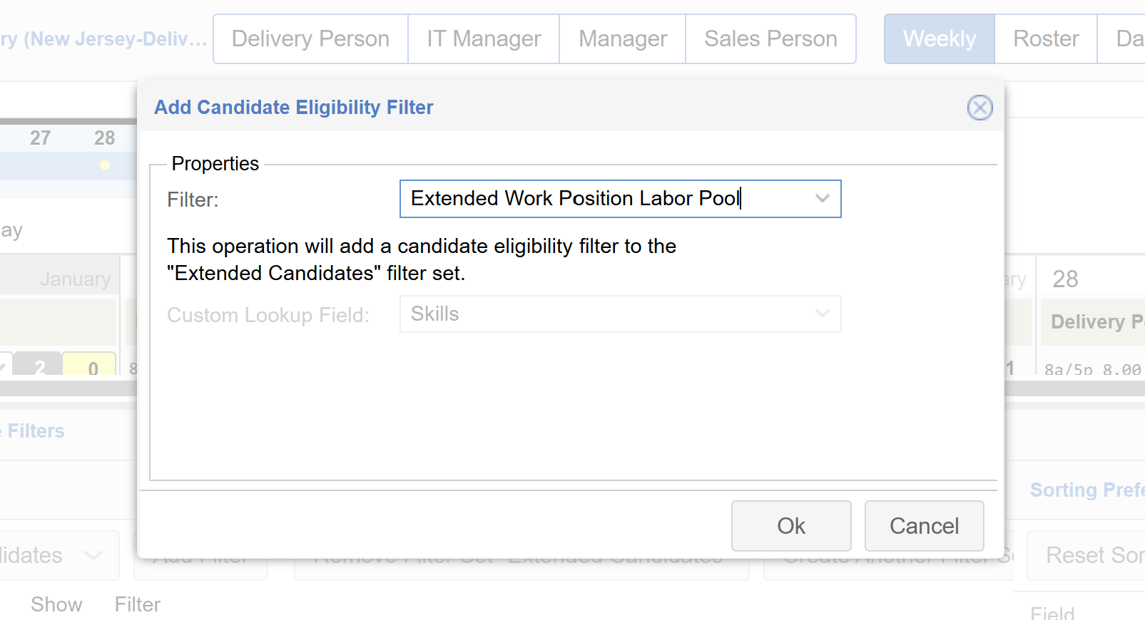 Visual Scheduling - Extending the Labor Pool – CTR/NY Help Center