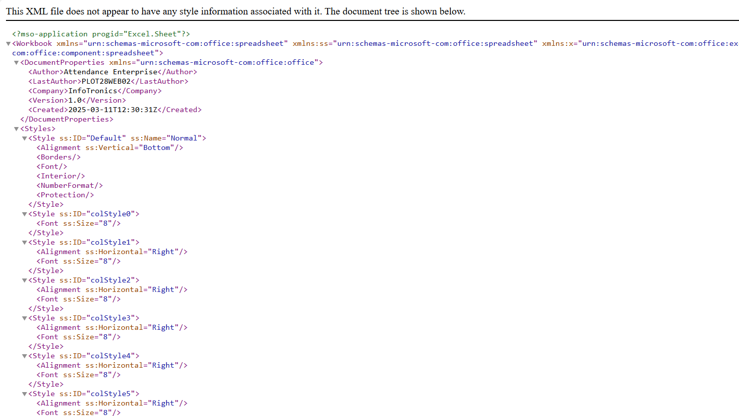 Using Excel to open XML Reports from AOD – CTR/NY Help Center